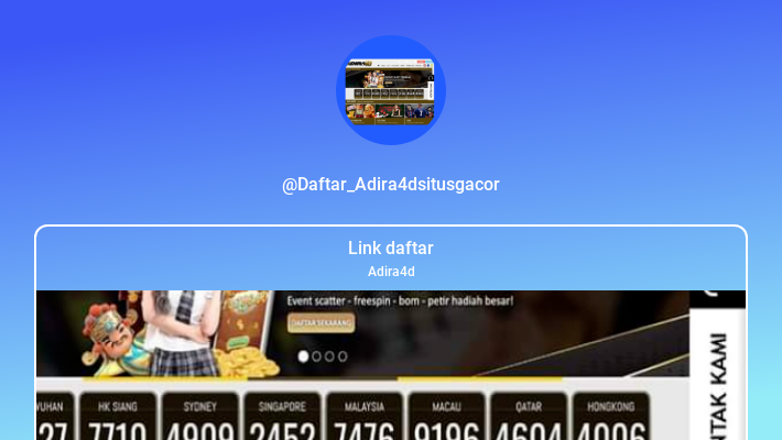 @Daftar_Adira4dsitusgacor | Link Space