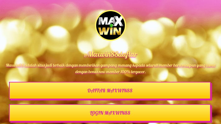 @Maxwin88daftar | Link Space