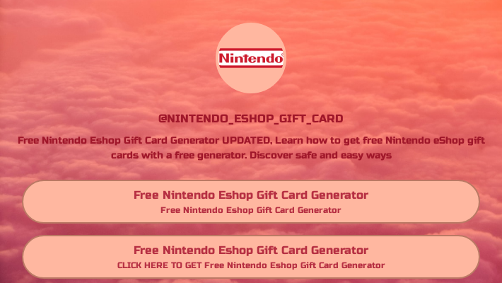 @NINTENDO_ESHOP_GIFT_CARD | Link Space