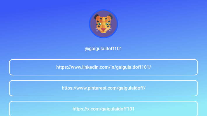 @gaigulaidoff101 | Link Space