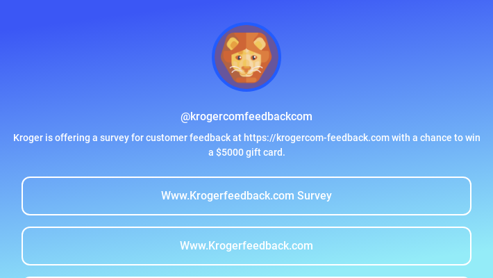 @krogercomfeedbackcom | Link Space