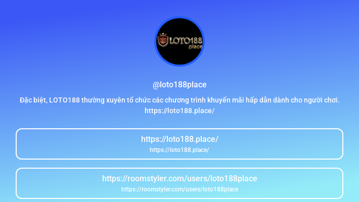 @loto188place | Link Space