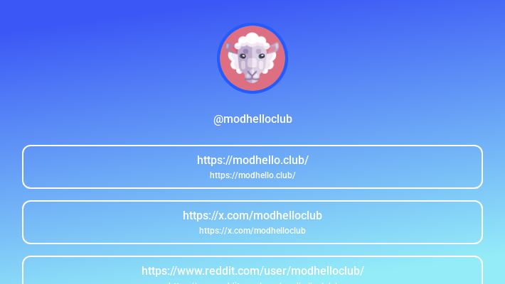 @modhelloclub | Link Space