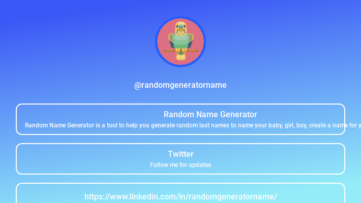 @randomgeneratorname | Link Space