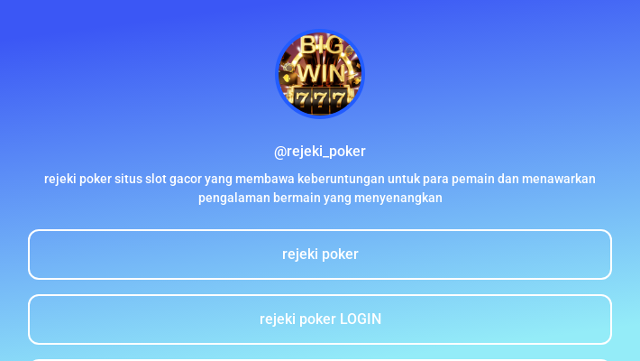@rejeki_poker | Link Space