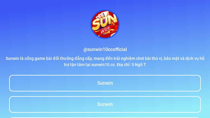 @sunwin10ccofficial | Link Space