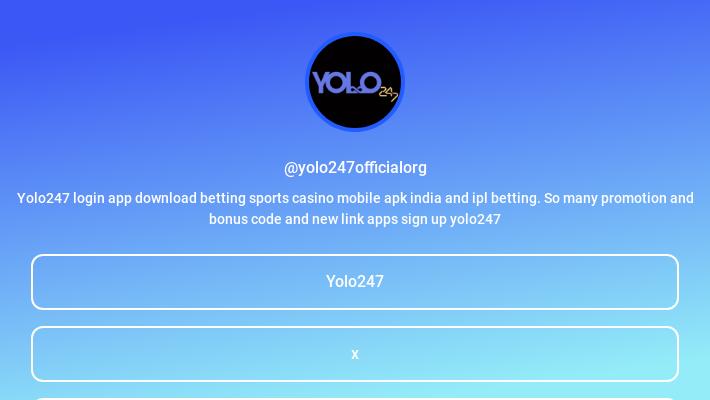 @yolo247officialorg | Link Space